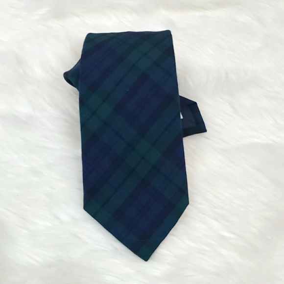 Pendleton | Accessories | Vintage Pendleton Virgin Wool Classic Tie Black Green Blue | Poshmark